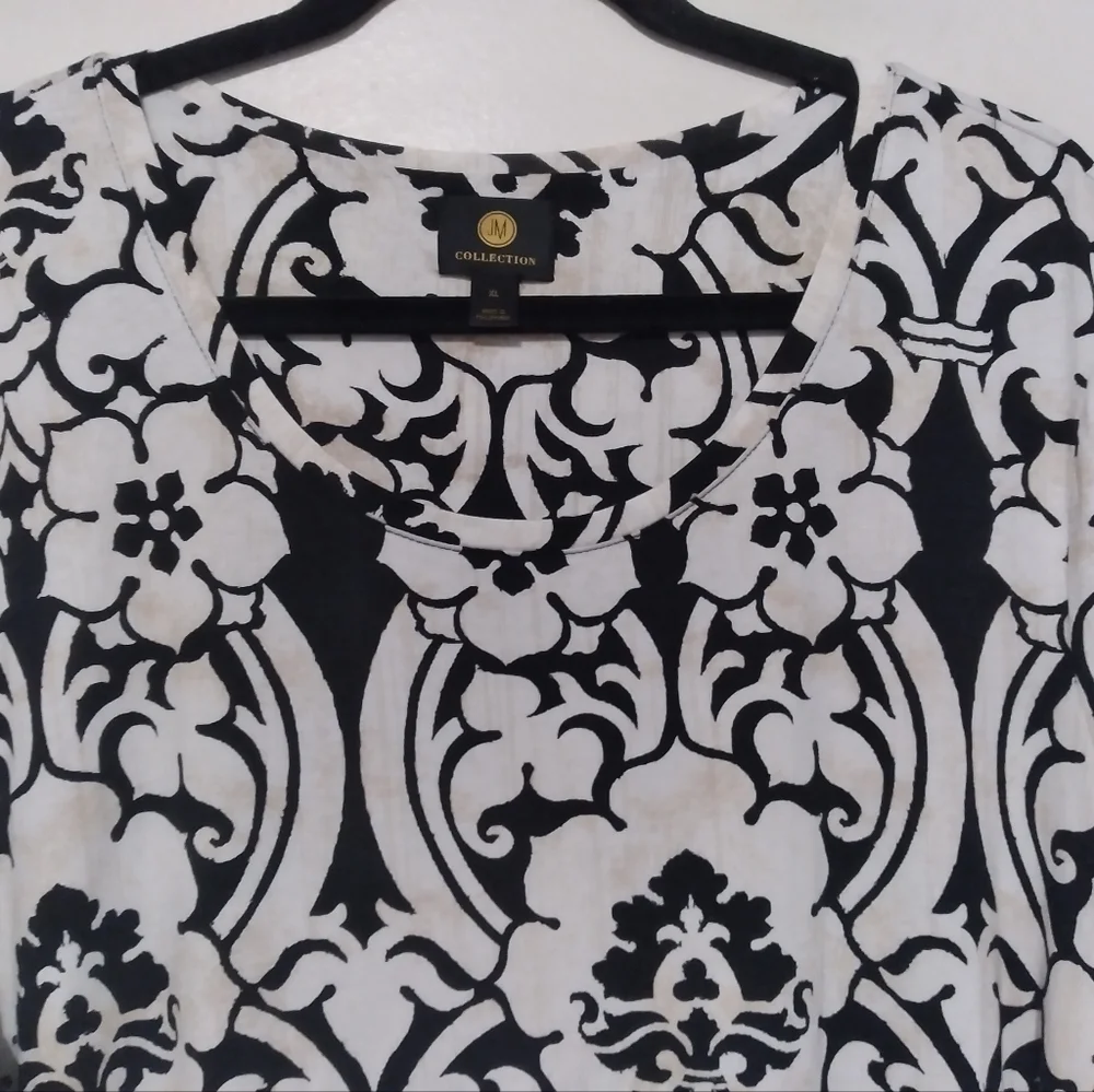 JW Collection | Tops | Clearance Jw Collection Floral Print Scoopneck ...